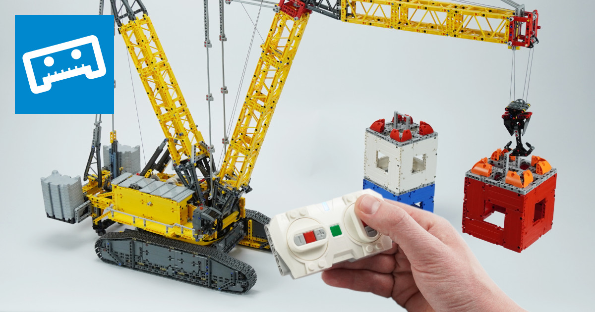 Operating the LEGO® Technic Liebherr Crawler Crane LR 13000 (42146 ...