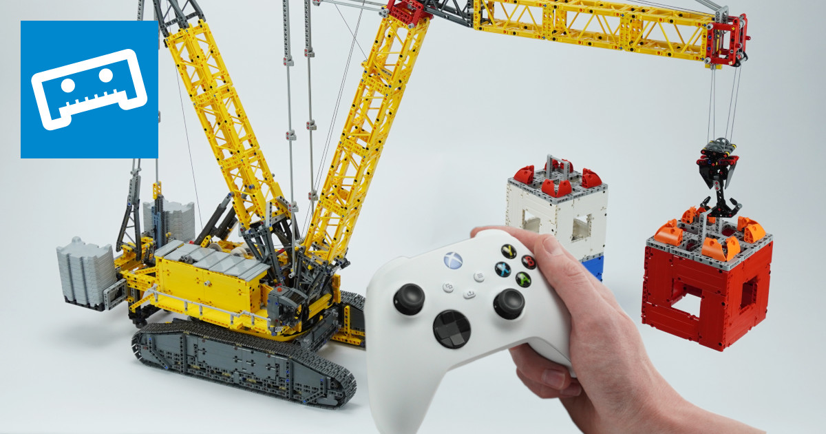 Operating the LEGO® Technic Liebherr Crawler Crane LR 13000 (42146 ...